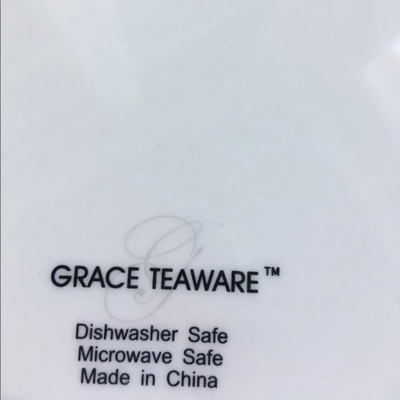 Grace Teaware | Dining | X4 Grace Teaware Bunny Rabbit Floral Scalloped ...